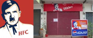 The Hitler Fried Chicken restaurant causes a stir!